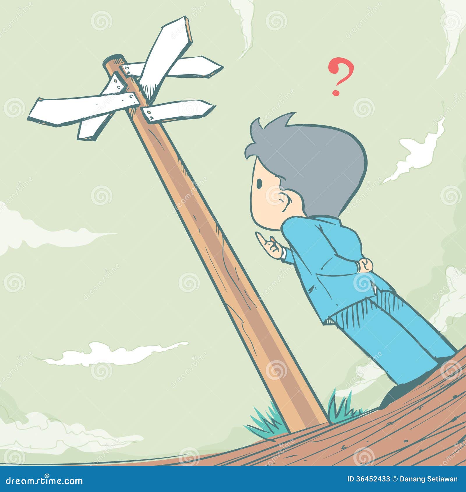 Business man choices stock vector. Illustration of choosing - 36452433