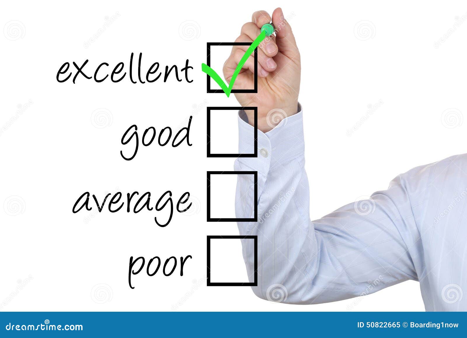 Business Man Choosing Excellent Quality Stock Image - Image of customer ...