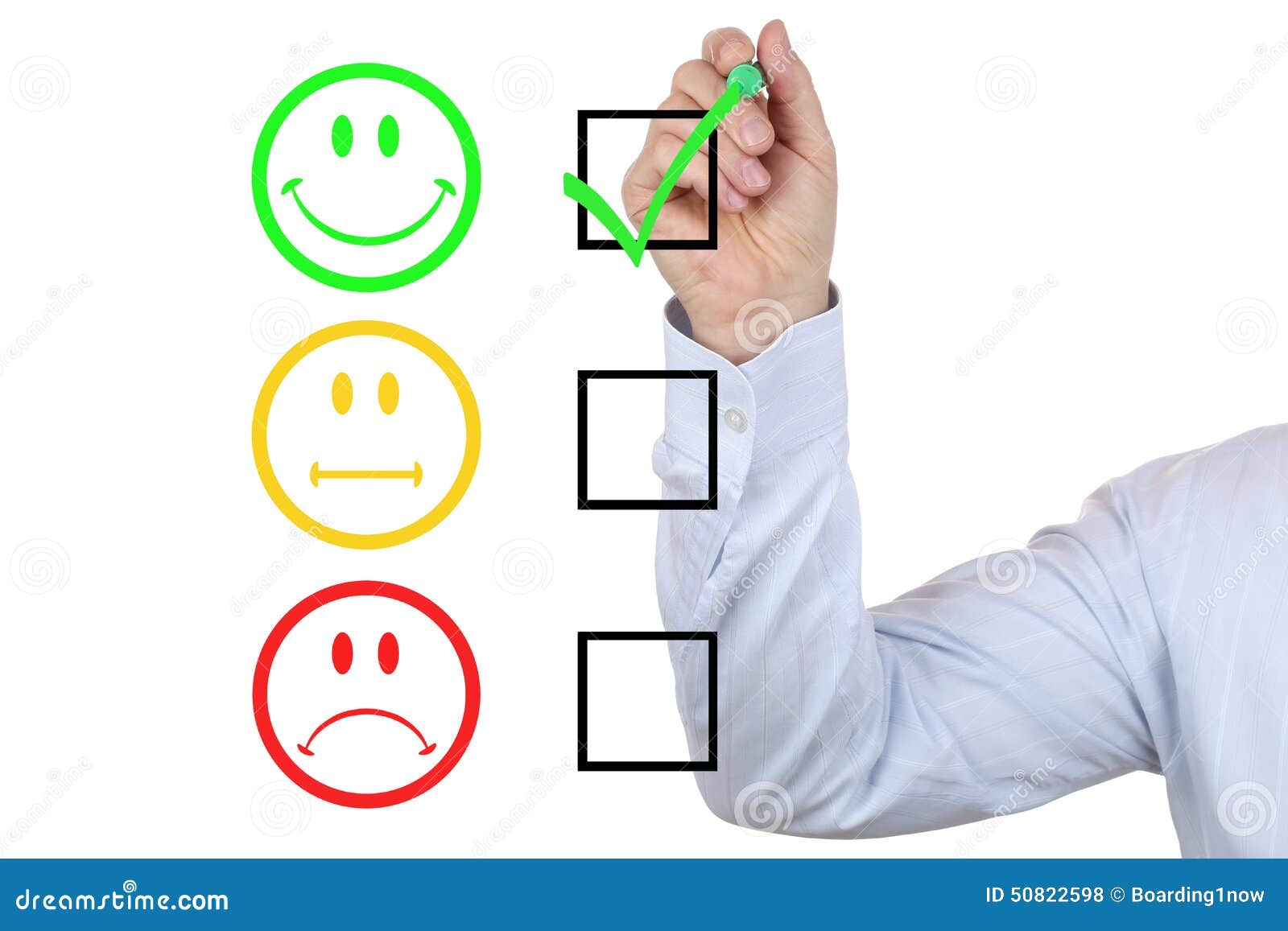 Business Man Choosing Good Service Quality Stock Photo - Image of ...