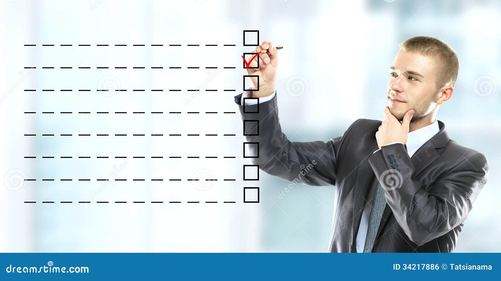 Business Man stock photo. Image of exam, mark, alternative - 34217886