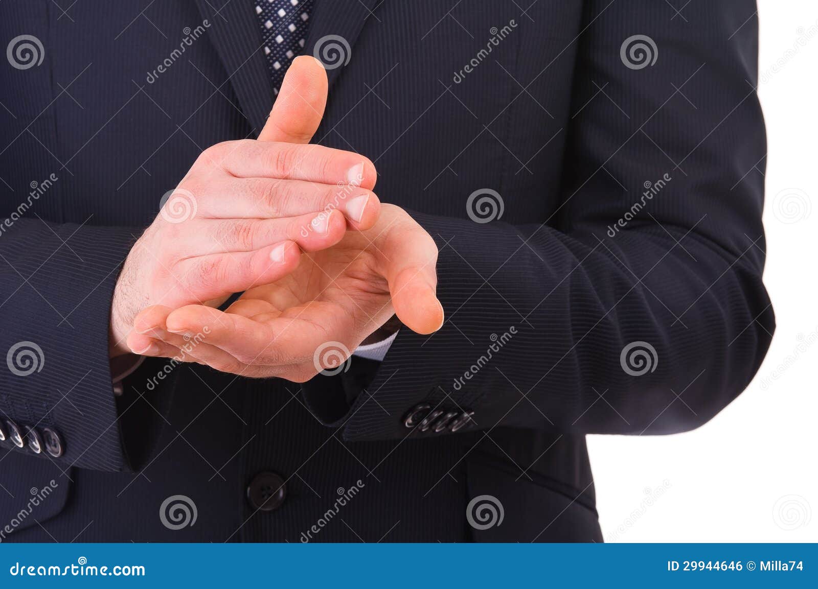 Businessman Clapping His Hands. Stock Photo - Image of hands ...