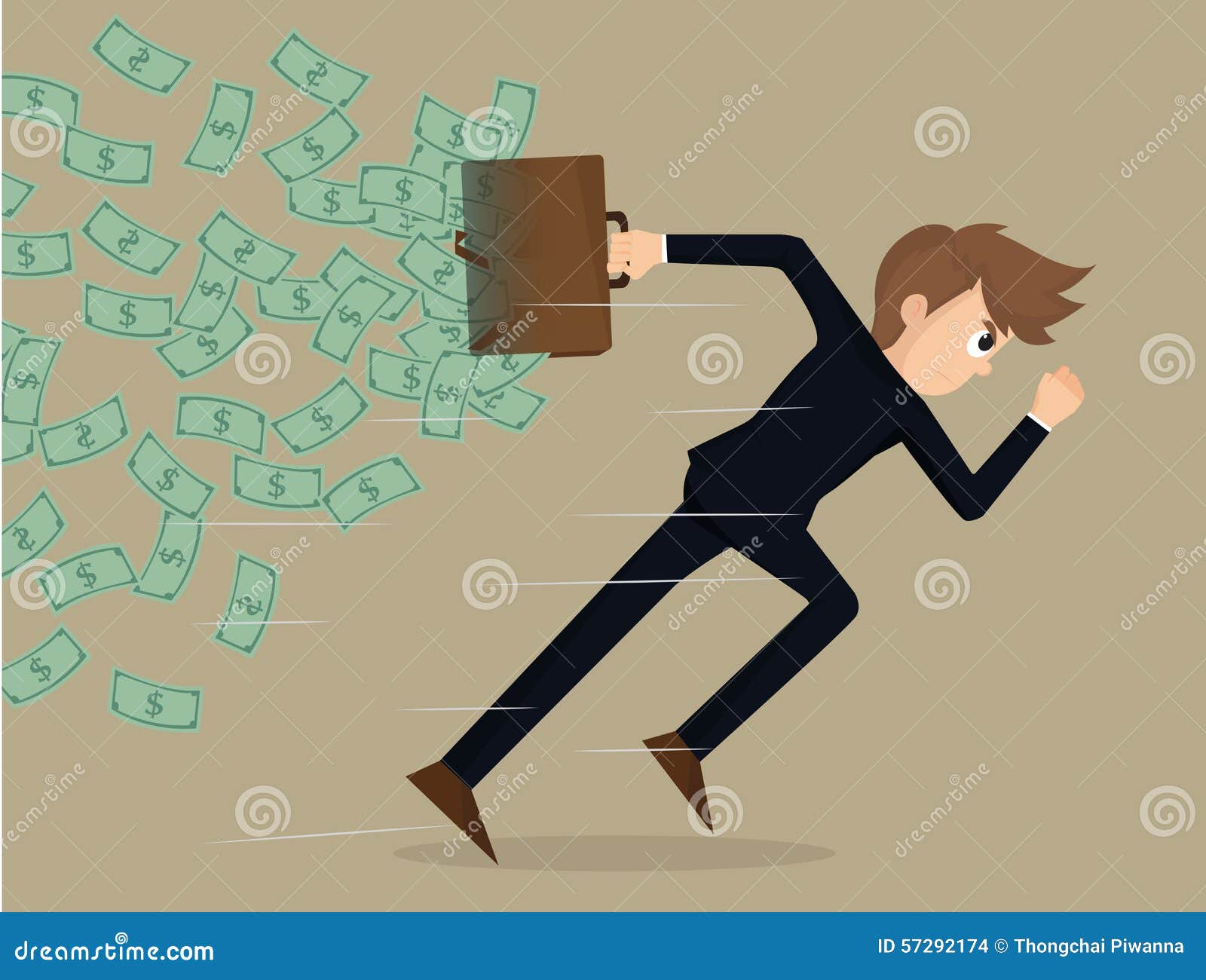 Business Man Competitive with Business Stock Vector - Illustration of ...