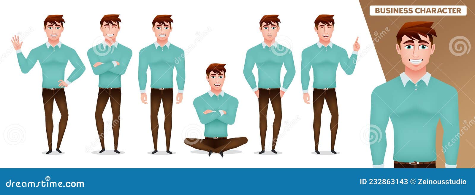 Business Man Creator Kit Vector Set. Businessman Characters Creation ...