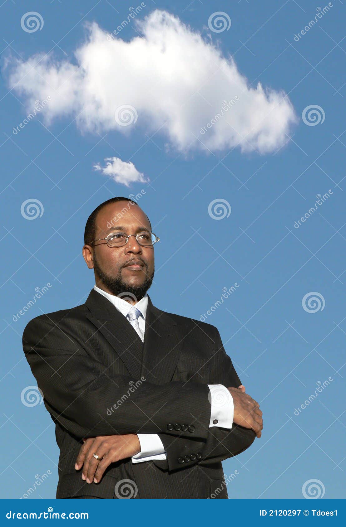 Business Man in Deep Thought 2 Stock Image - Image of pondor, suit: 2120297