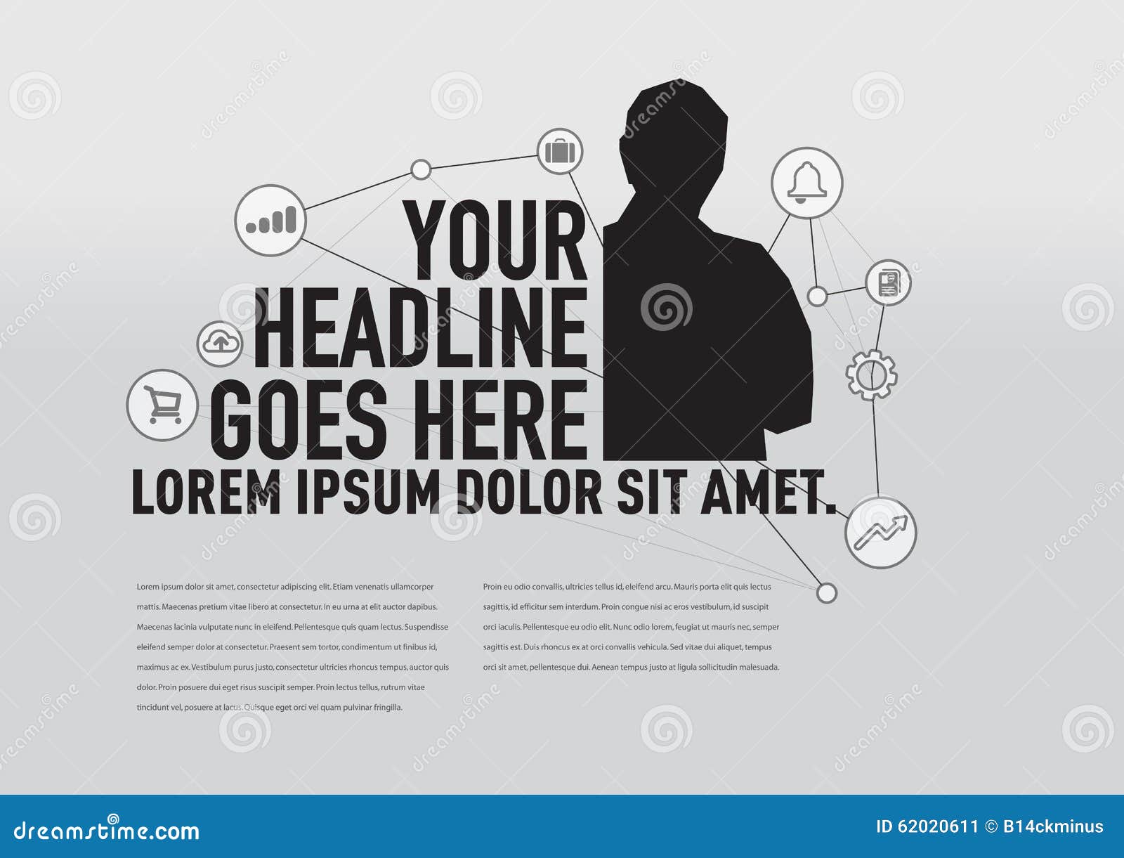 Business Man Design Template Stock Vector - Illustration of element ...