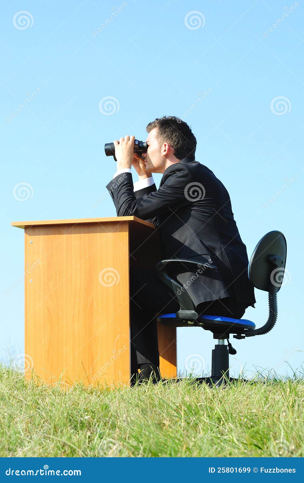 Business Man at desk stock image. Image of handsome, meadow - 25801699