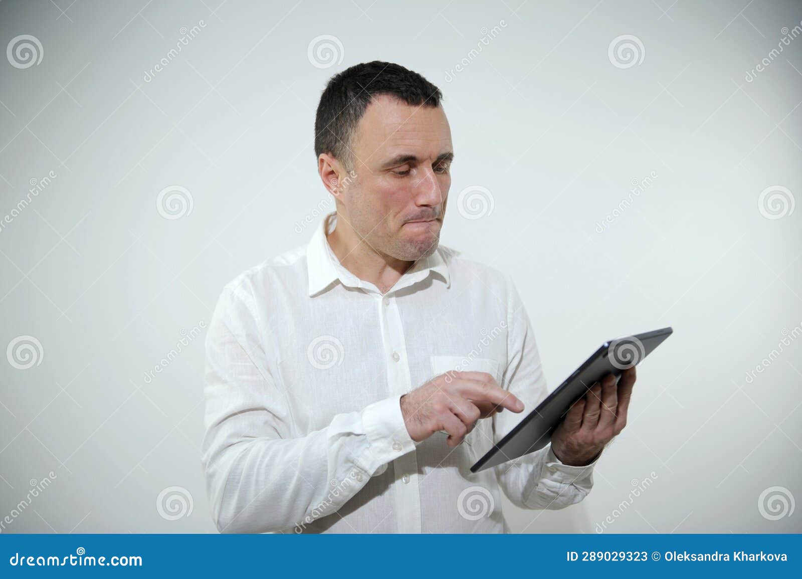 Business Man with Documents Stock Image - Image of anxious, casual ...