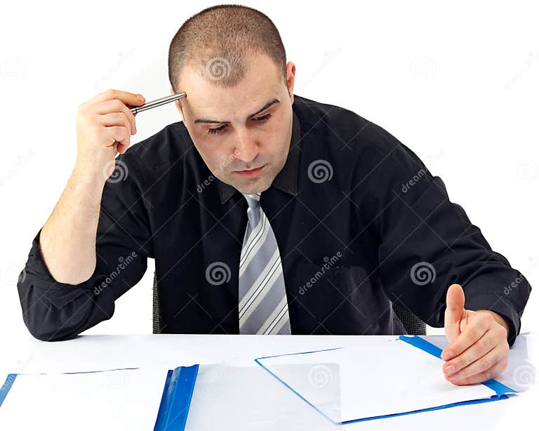 Business Man Doing Hard Work at Office Stock Image - Image of ... Business Man Doing Hard Work at Office Stock Image - Image of ...