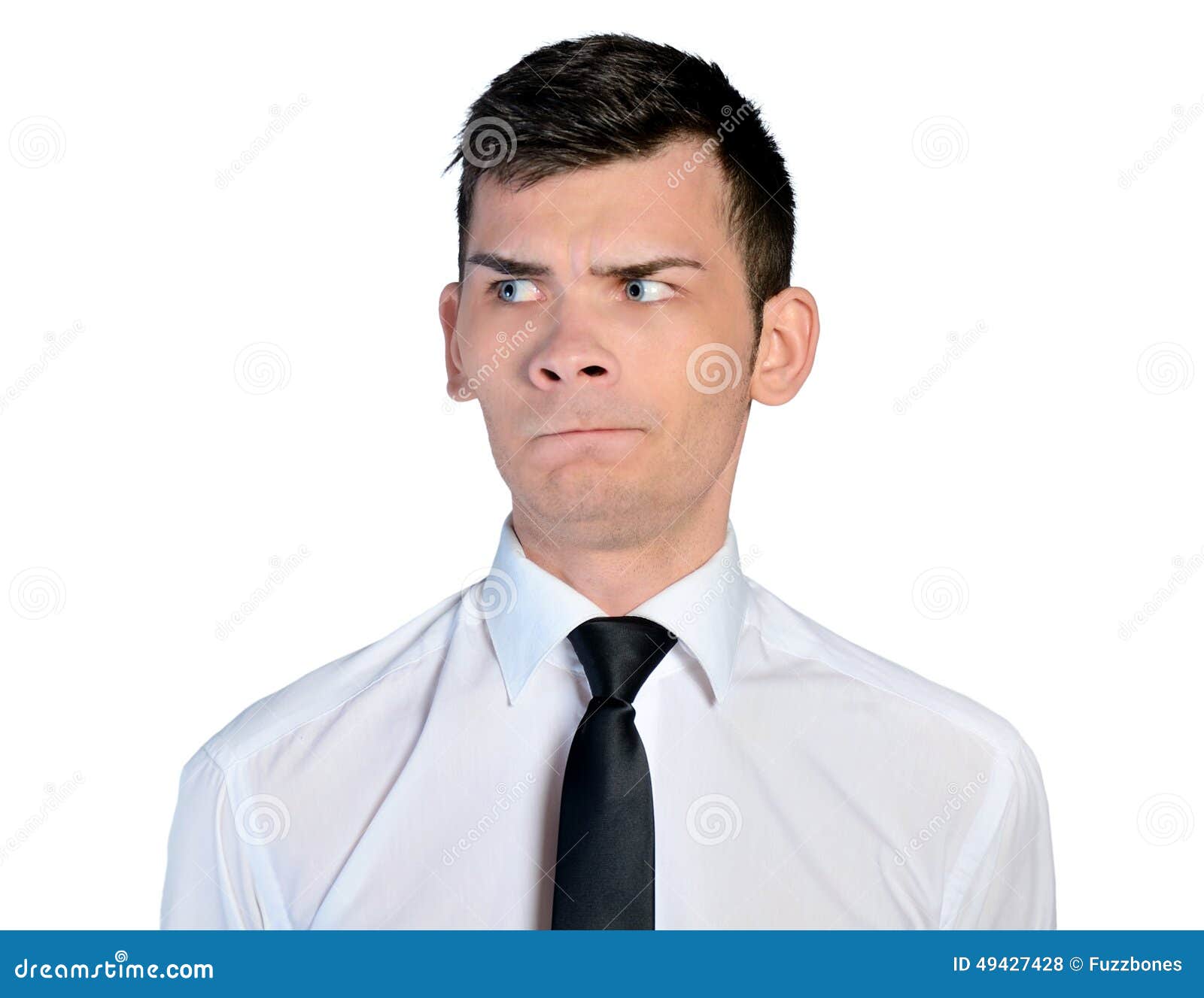 Business man doubtful face stock photo. Image of joke - 49427428