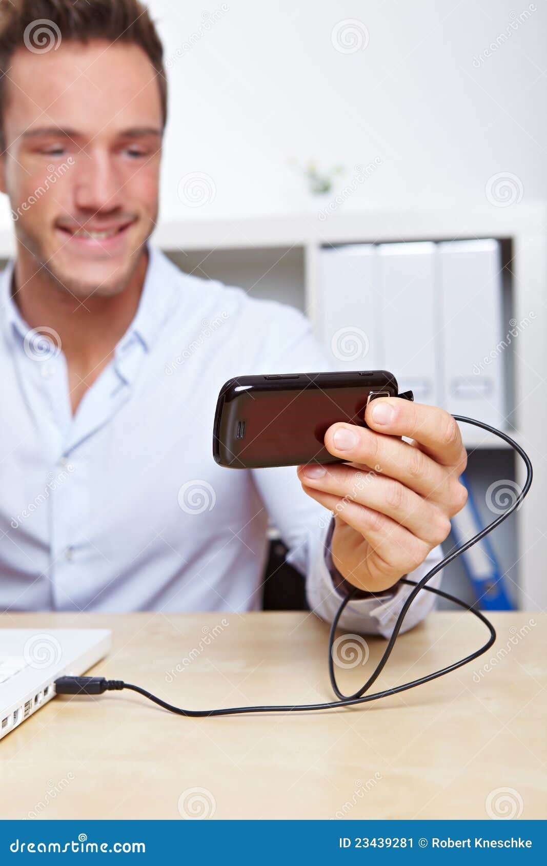 Business Man Downloading Images Stock Image - Image of copy, person ...