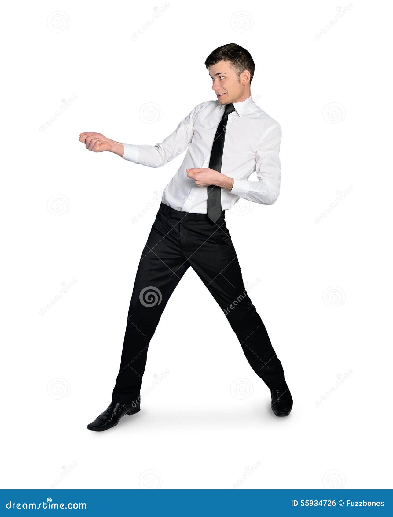 Business Man Drag Something Stock Photo - Image of hand, competition ...