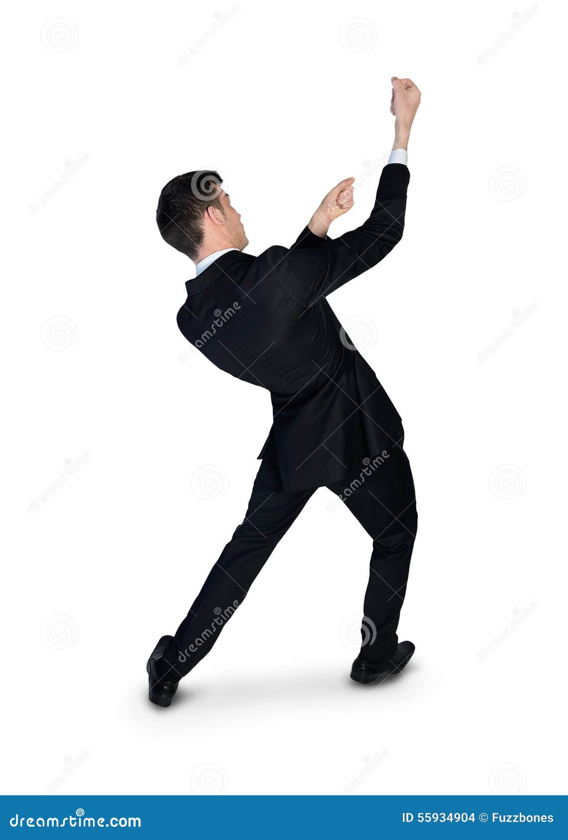 Business Man Drag Something Stock Photo - Image of full, looking: 55934904