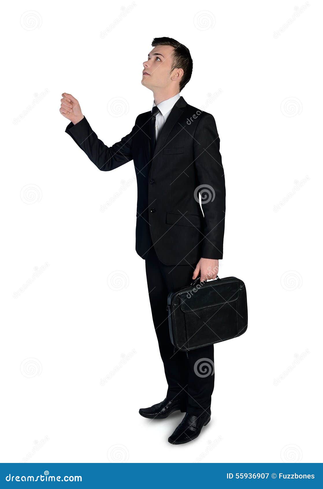 Business Man Drag Something Stock Image - Image of corporate, closed ...