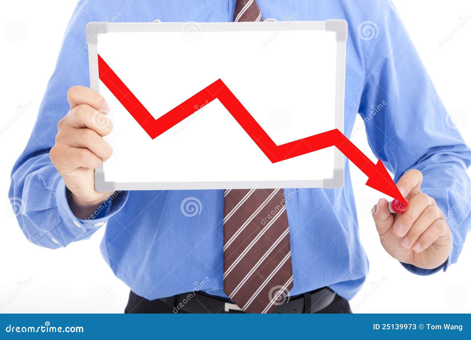 Drawing Down Graph Royalty-Free Stock Photography | CartoonDealer.com ...