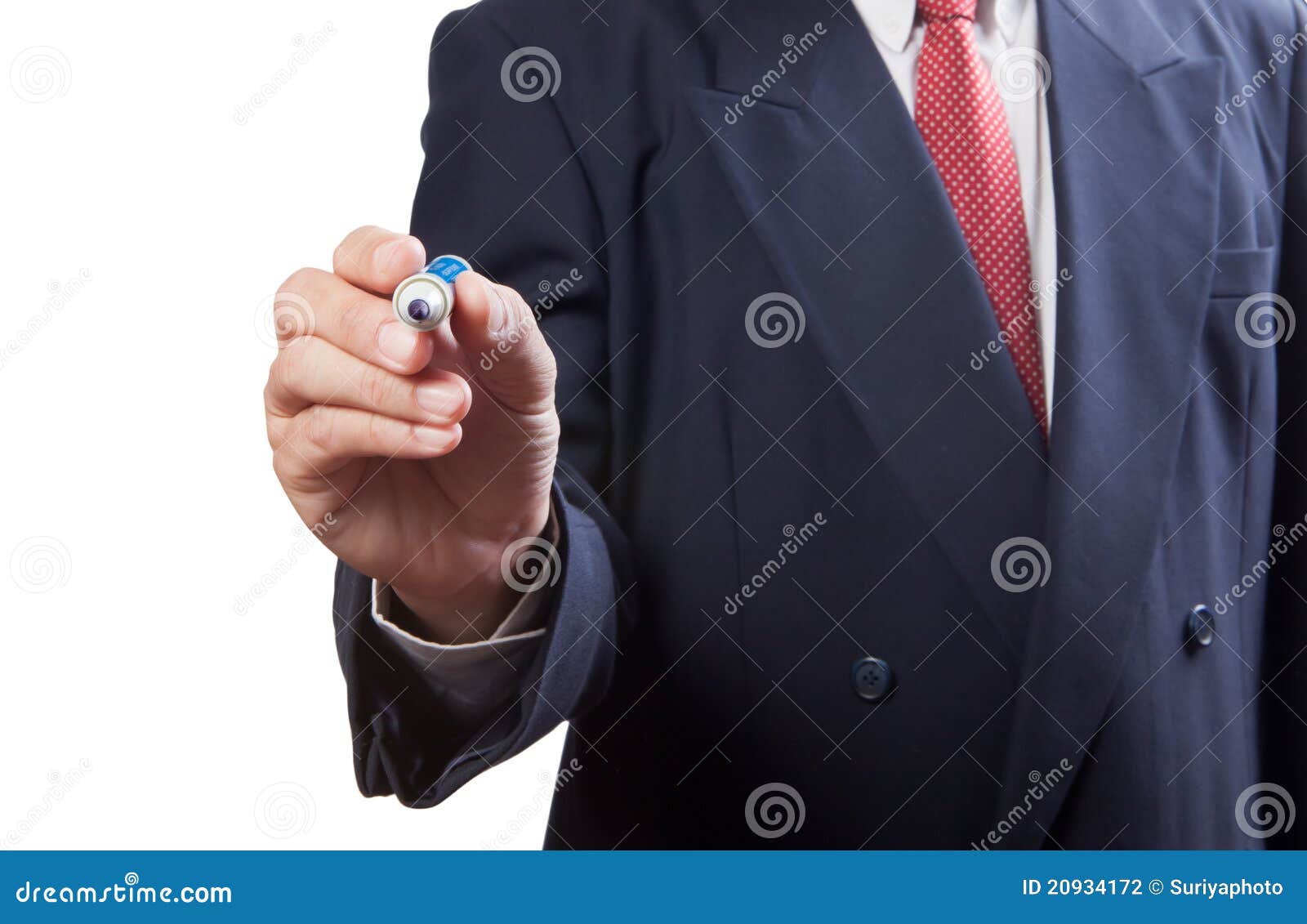 Business Man Drawing Something Stock Photo - Image of note, isolated ...