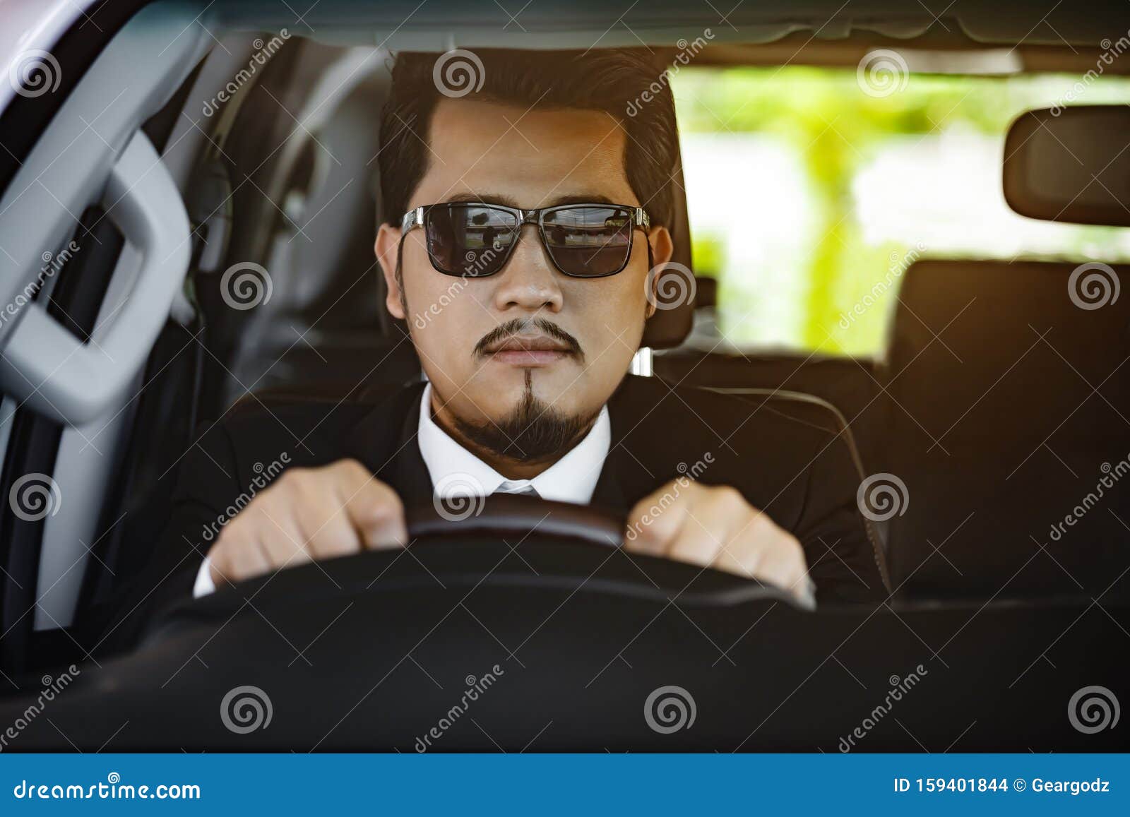 Business man driving a car stock photo. Image of seat - 159401844