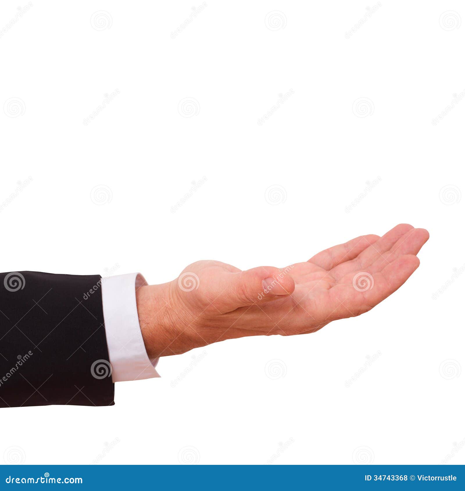 Business Man with Empty Hand Stock Photo - Image of hand, modern: 34743368