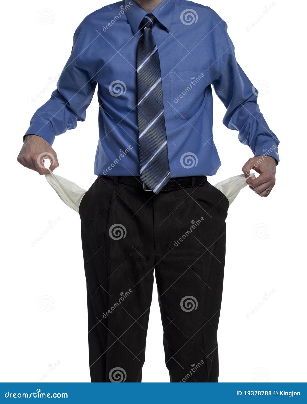 Business Man With Empty Pockets Stock Photo - Image of money, financial ...