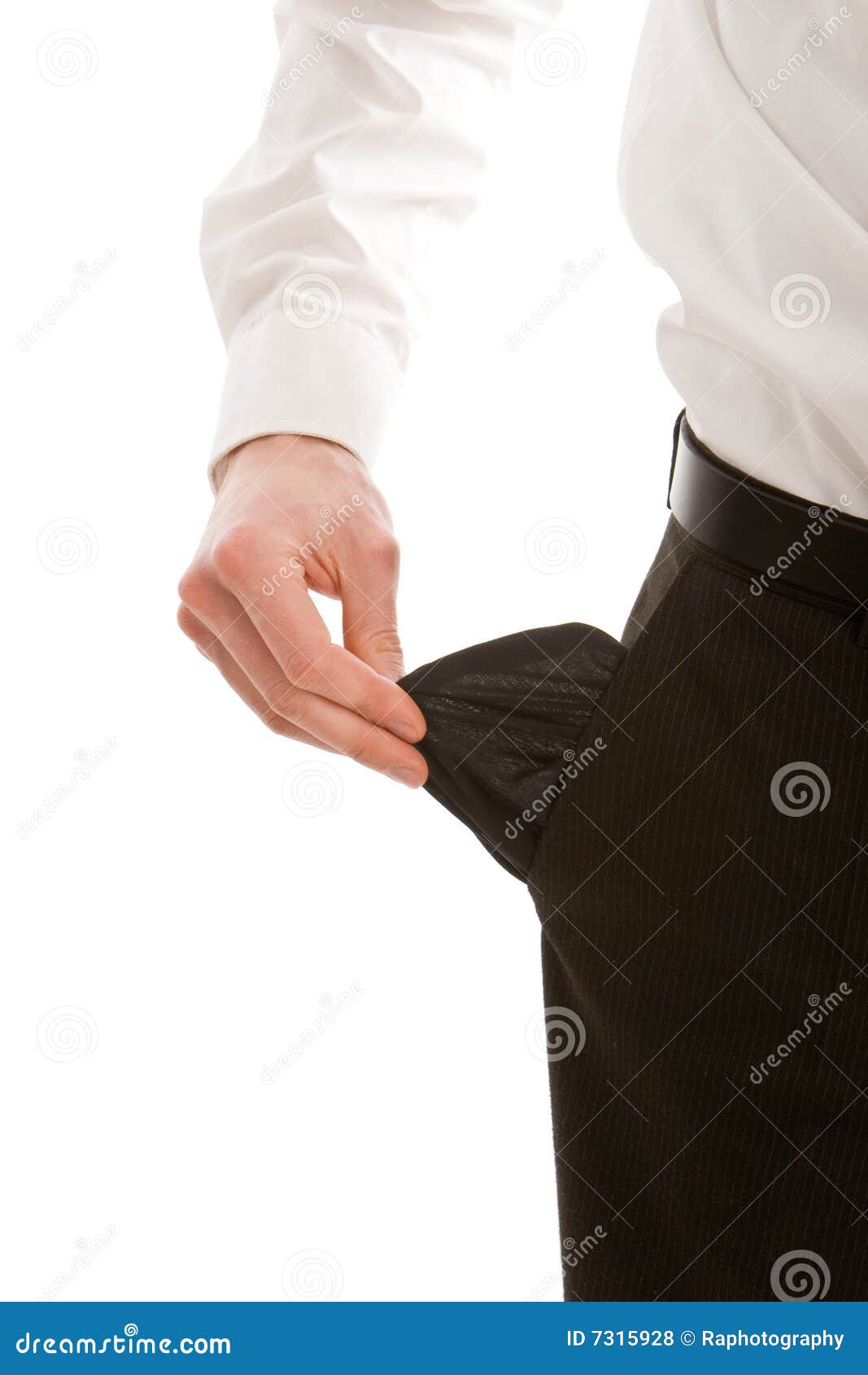Business Man with Empty Pockets Stock Photo - Image of money, penniless ...