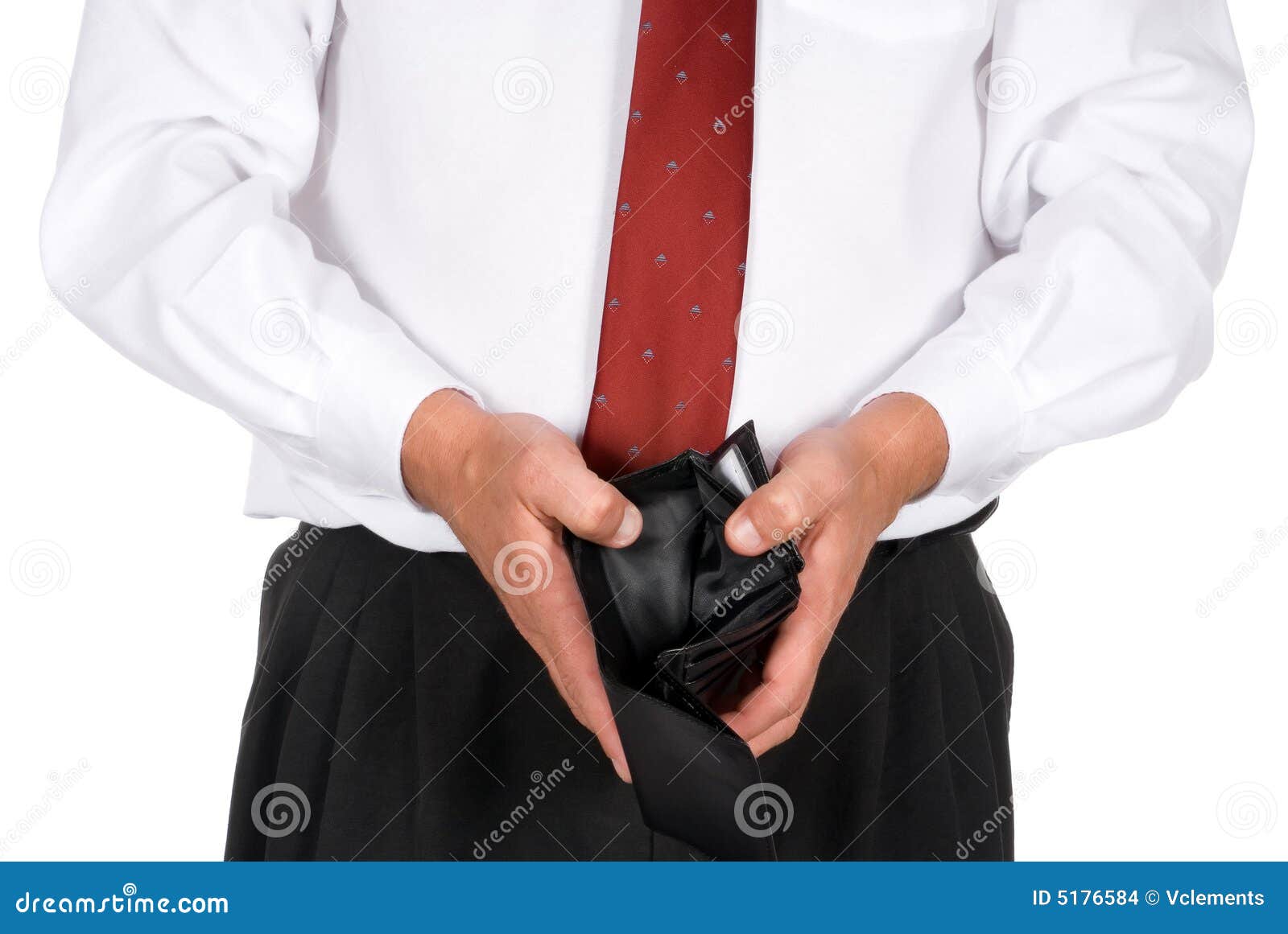 Business Man with an Empty Wallet Stock Photo - Image of business ...