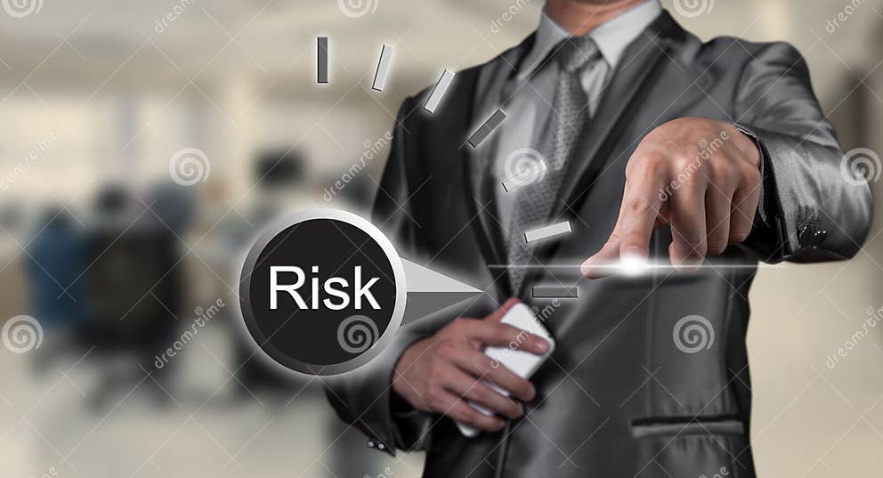 Business Man Examining Risk Stock Photo - Image of equipment, healthy ...
