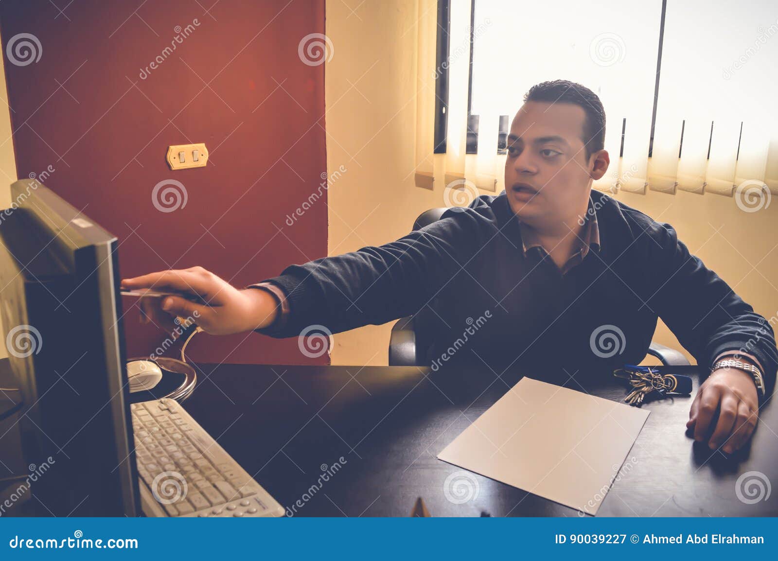 Business Man Explain Something Stock Image - Image of businesspeople ...
