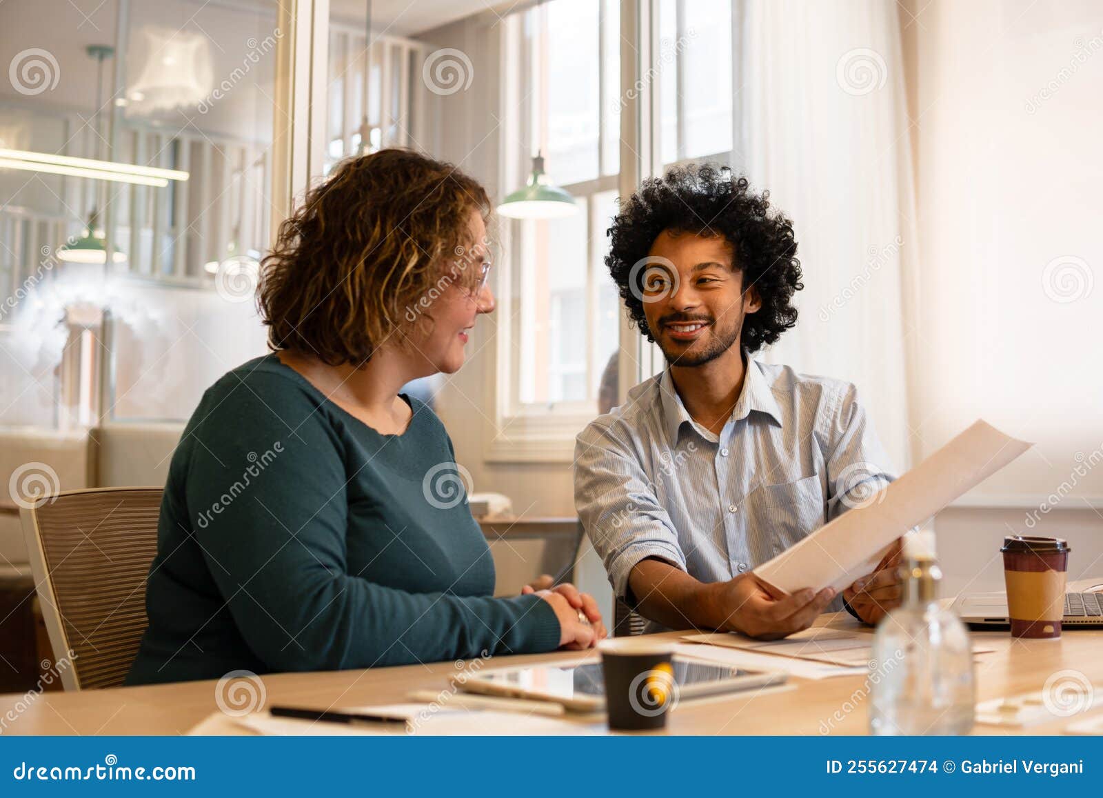 Business Man Explaining Project Details in the Office Stock Photo ...
