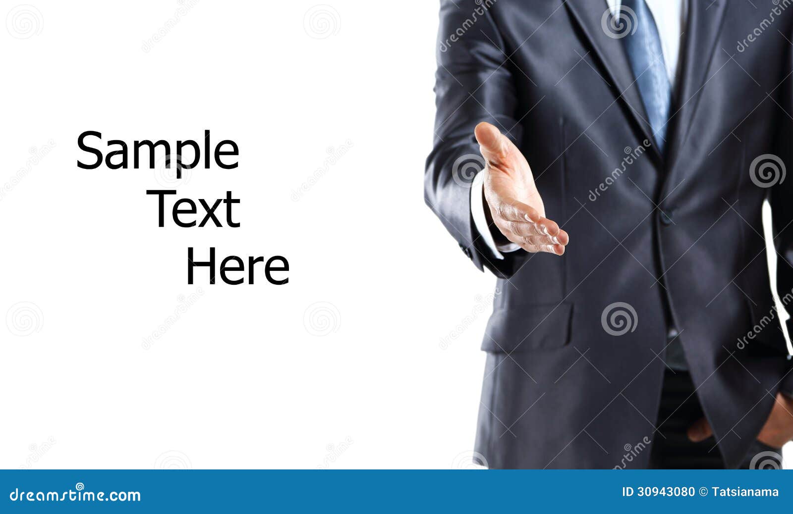 Business Man Extending Hand To Shake Stock Photo - Image of ...