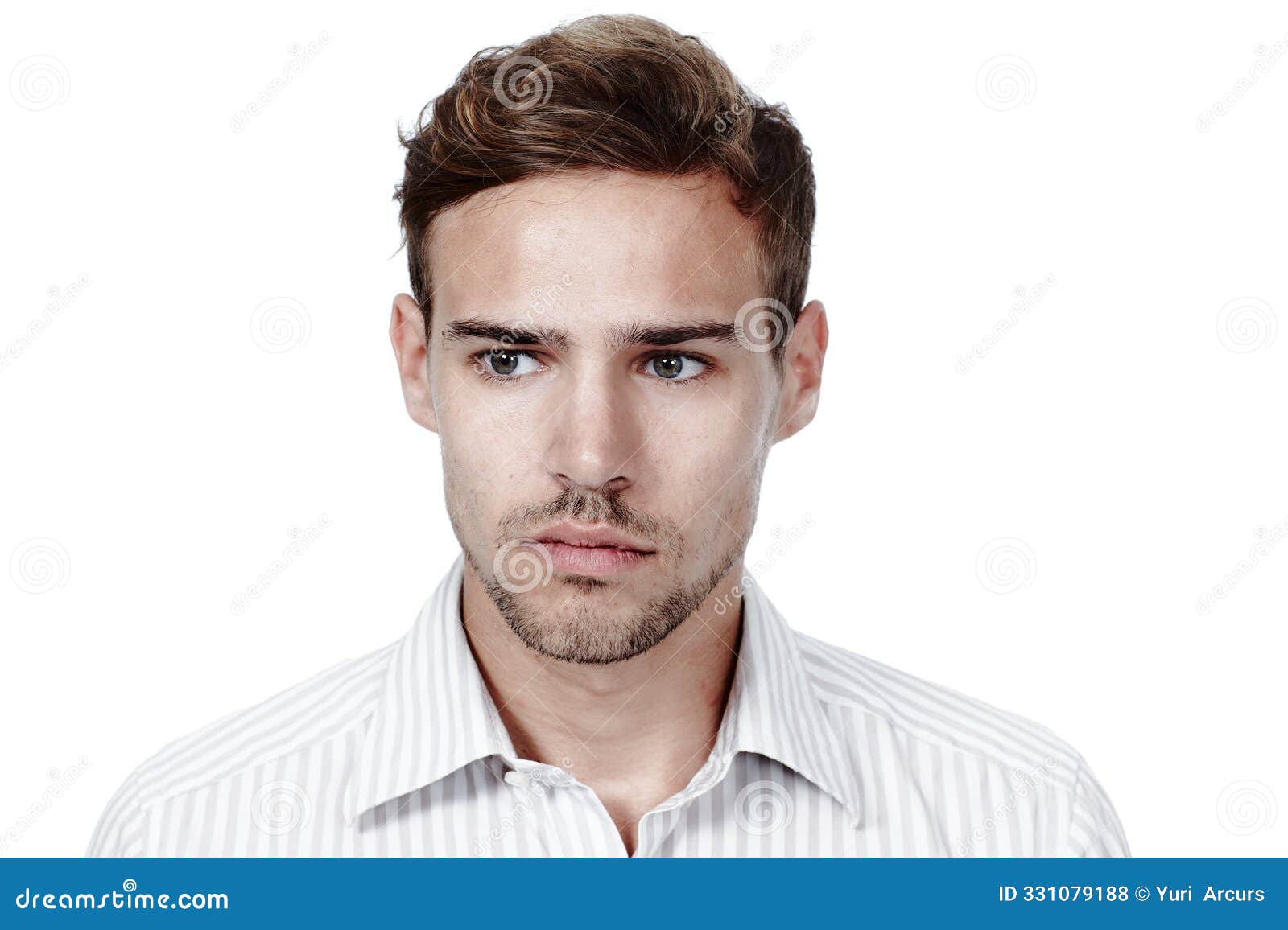 Business Man, Face and Thinking in Studio for Problem Solving ...