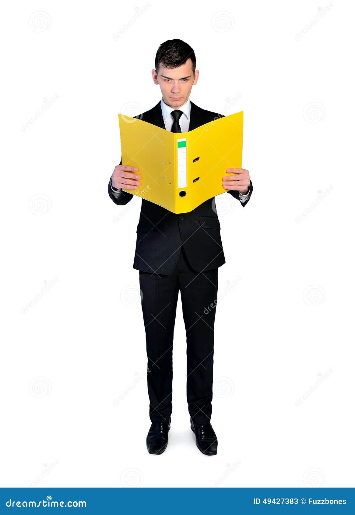 Business man with file stock image. Image of file, holding - 49427383