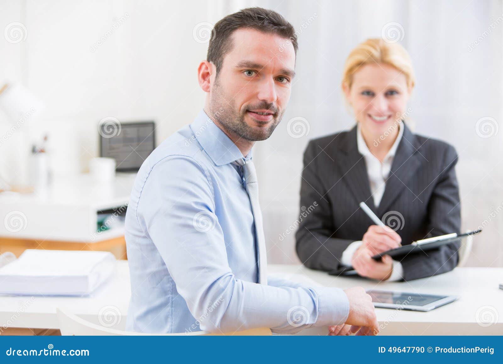 Business Man Finalising Agreement at the Office Stock Photo - Image of ...