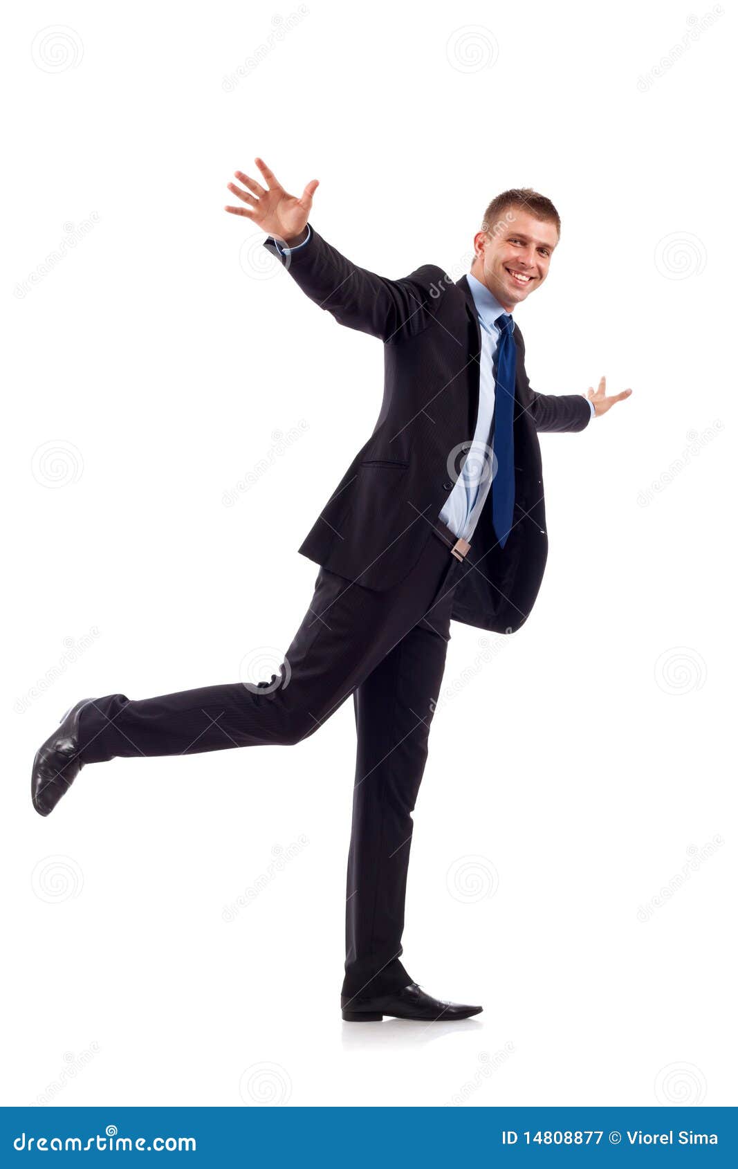 Business man flying stock image. Image of executive, isolated - 14808877