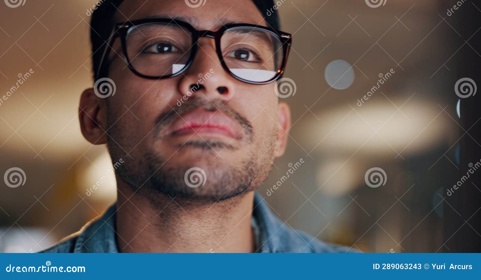 Business Man, Focus and Reading on Computer for Programming, Software and Information Technology ...