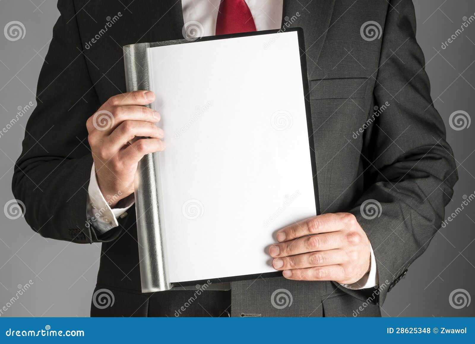 Business man with folder stock photo. Image of person - 28625348
