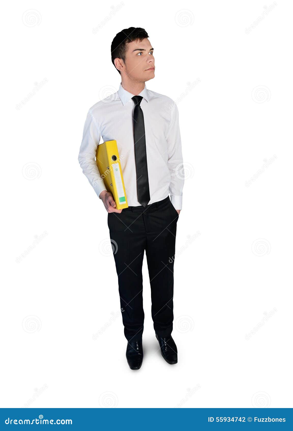 Business man with folder stock photo. Image of leader - 55934742
