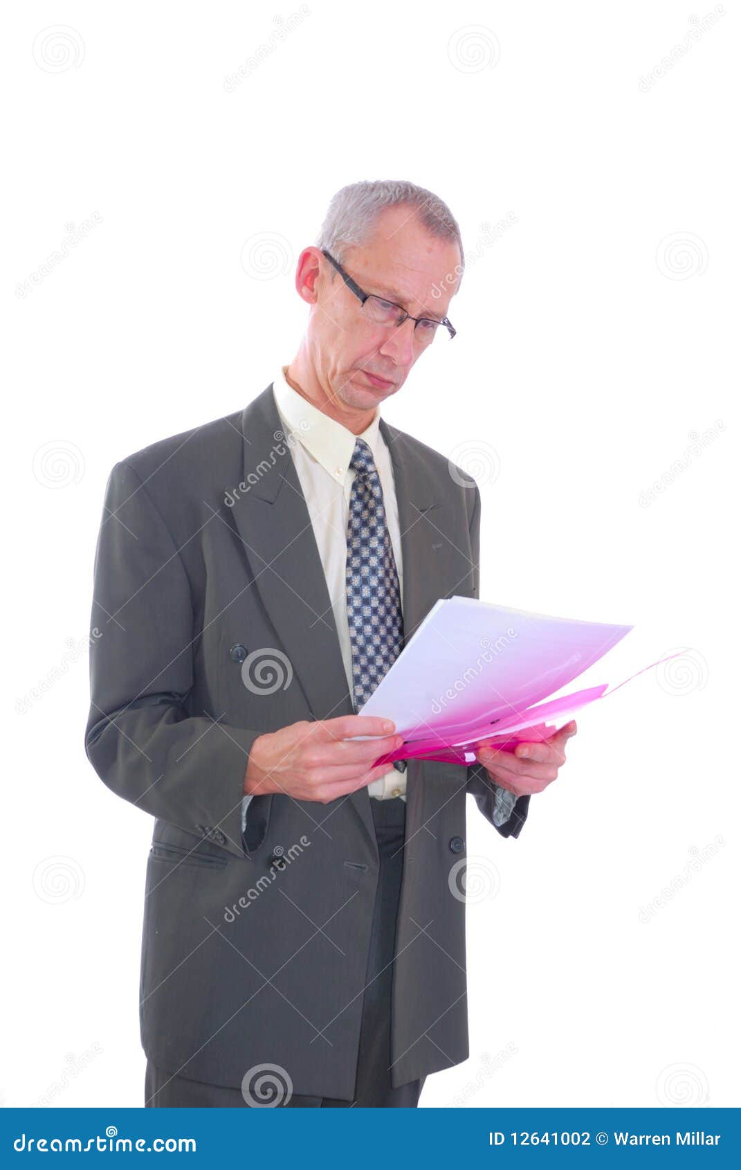 Business Man with Folder and Paperwork Stock Photo - Image of team ...