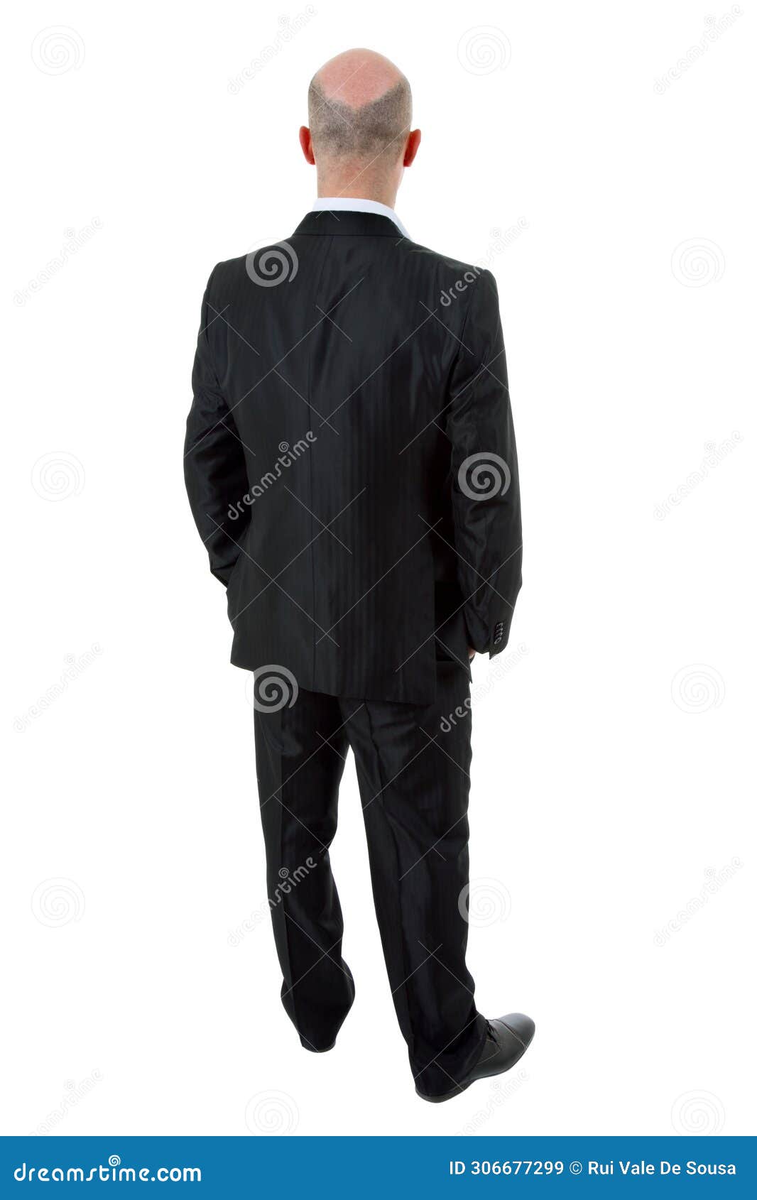 Business Man Full Body from Back Stock Image - Image of looking, studio ...