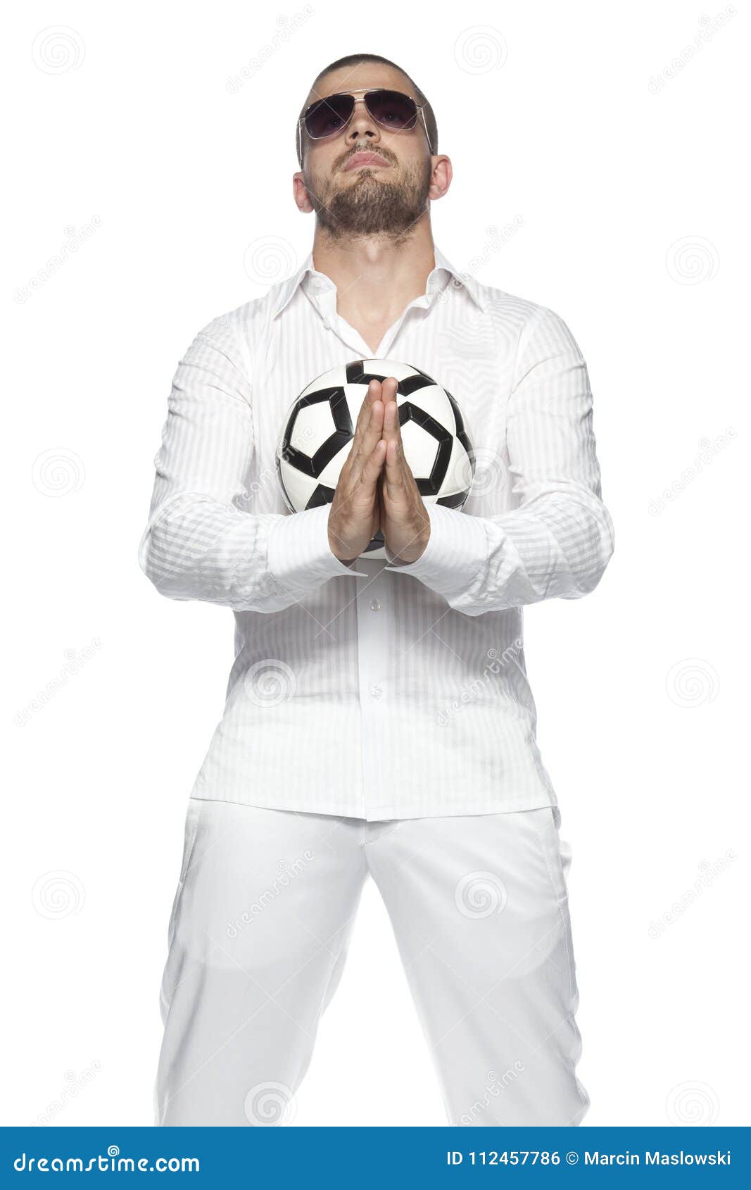 Faith of Business Man, Isolated on the White Background Stock Photo ...