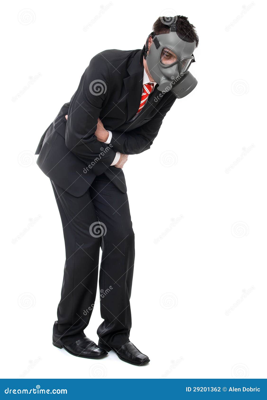 Business man with gas mask stock photo. Image of full - 29201362