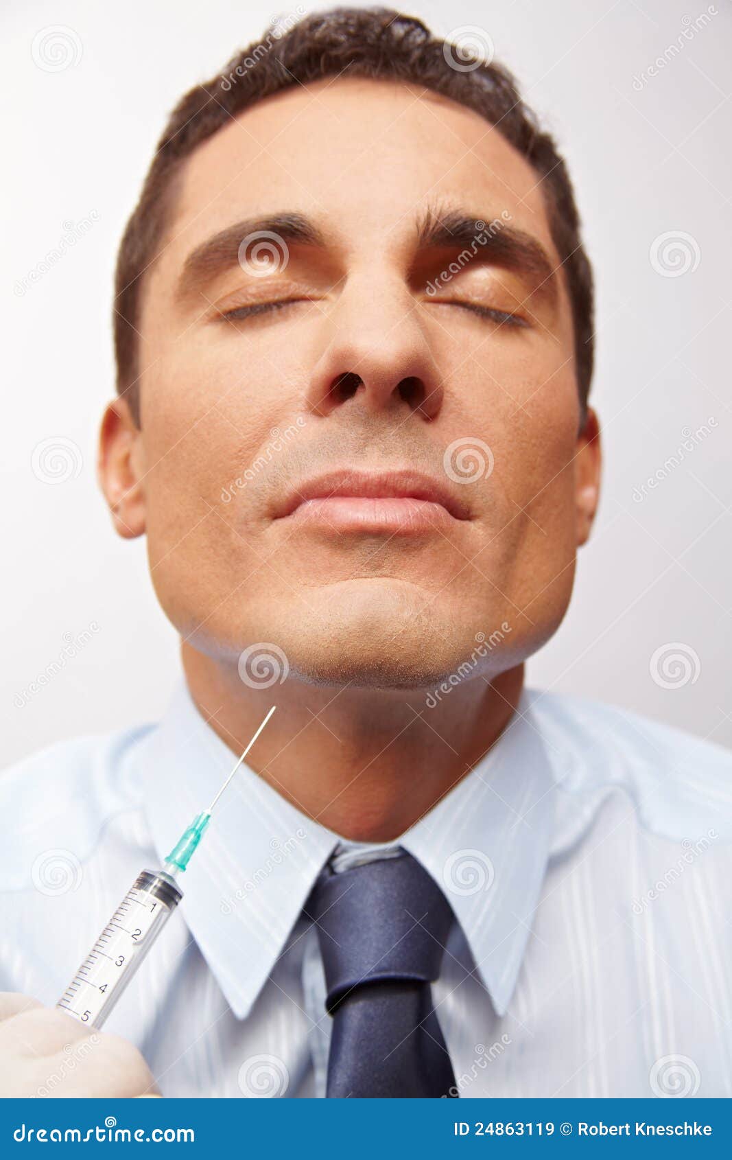 Business Man Getting Cosmetic Surgery Stock Image - Image of botoxreg ...
