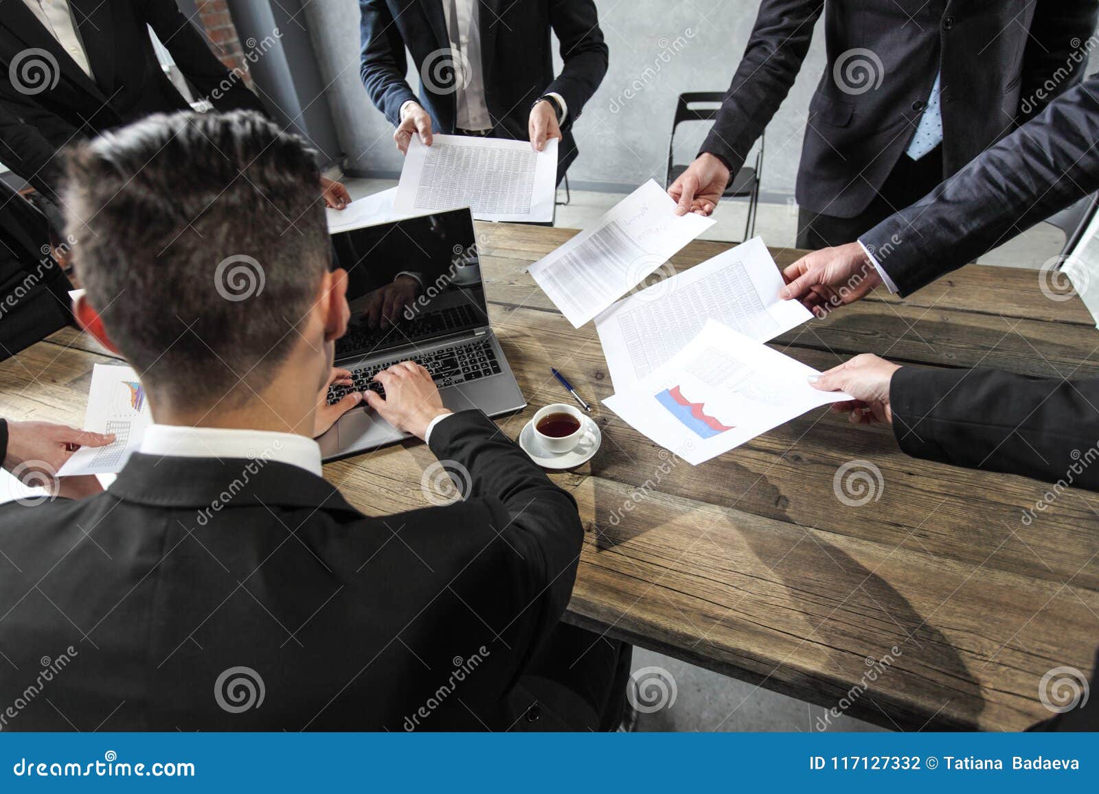 Business Man Getting Extra Work Stock Photo - Image of laptop, career ...