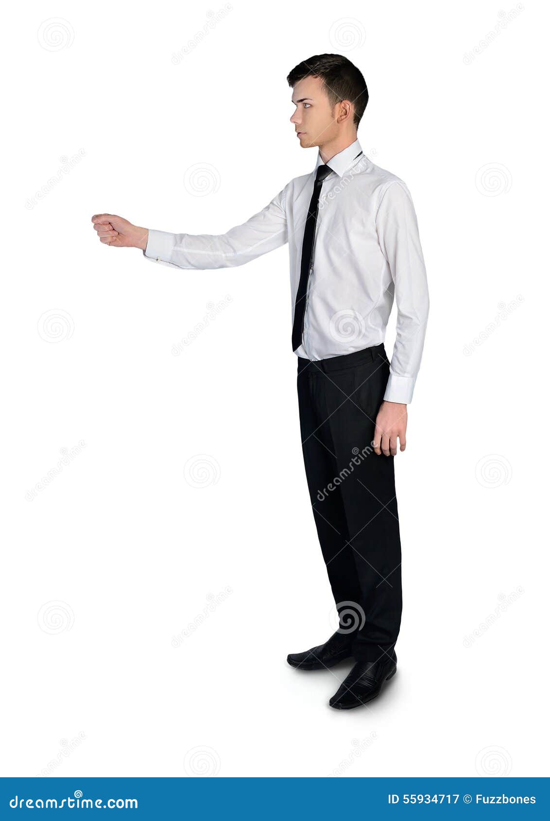 Business Man Give Something Stock Image - Image of business, presenting ...