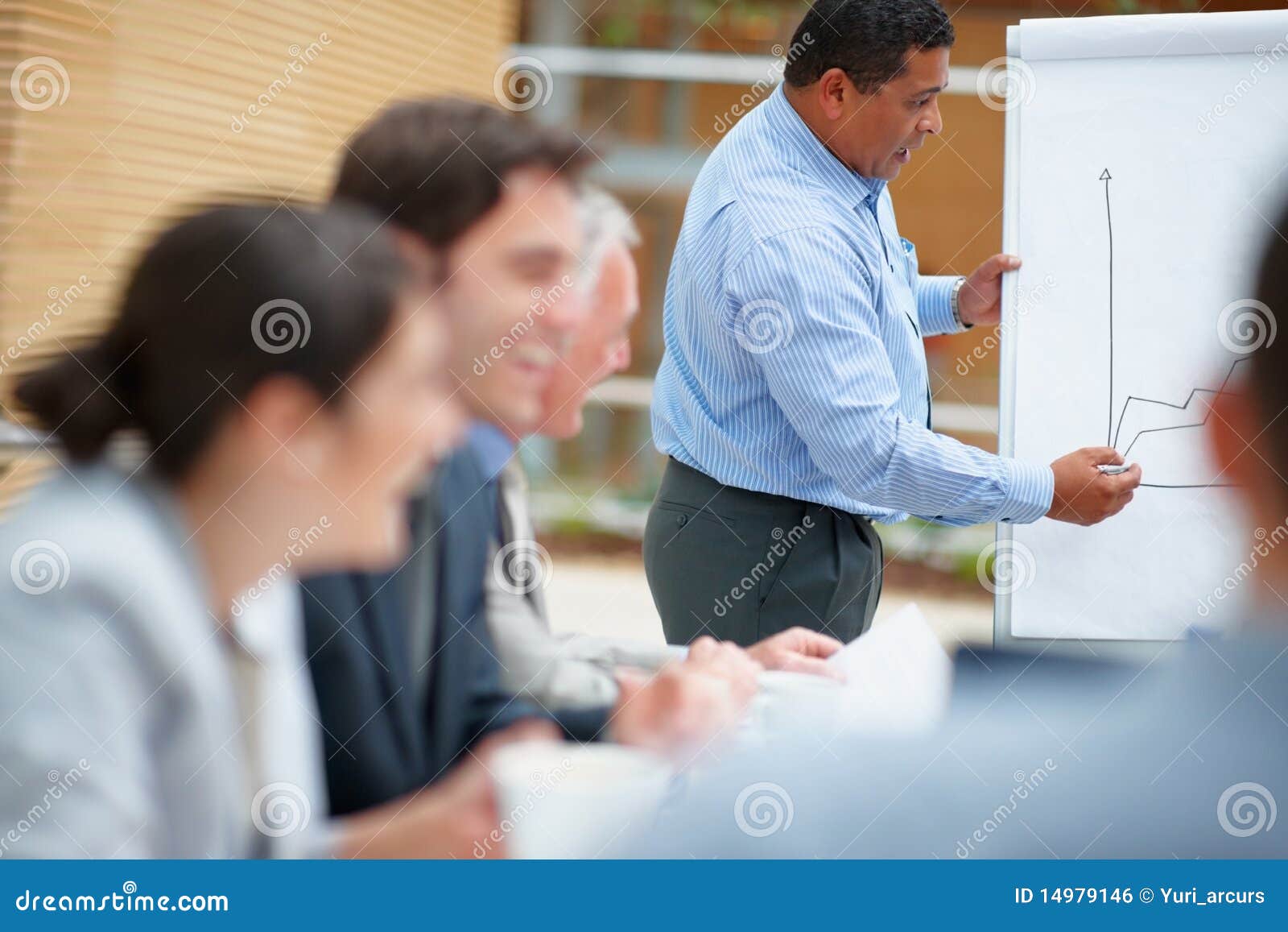 Business Man Giving His Presentation To a Group Stock Photo - Image of ...