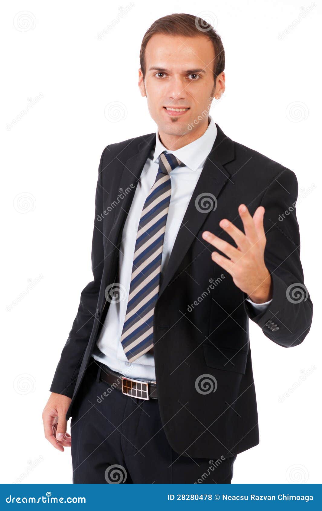 Business Man Giving Presentation Stock Photo - Image of good, full ...