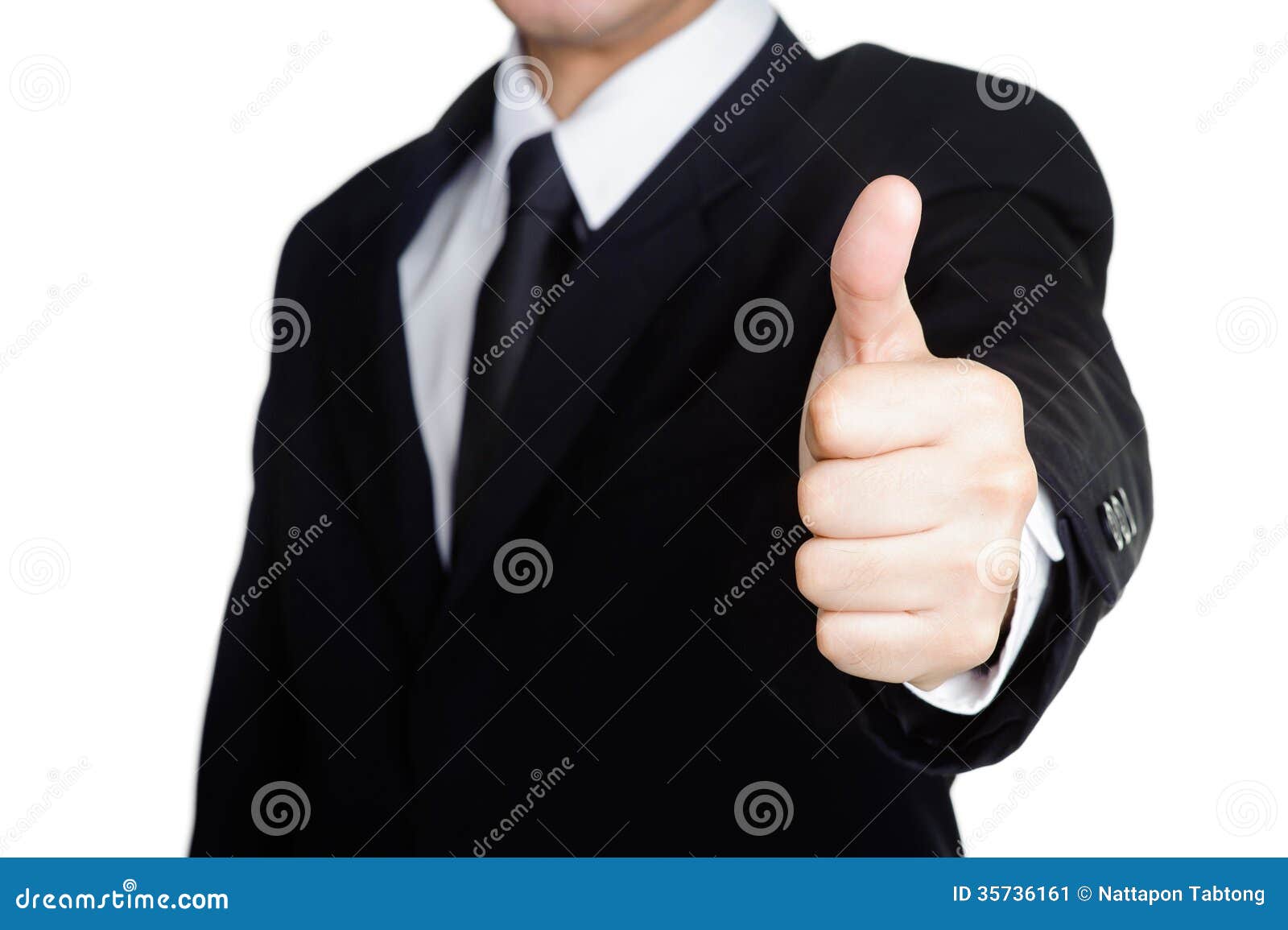 Business Man Good Hand Sucess Visit Isolated Stock Image - Image of ...