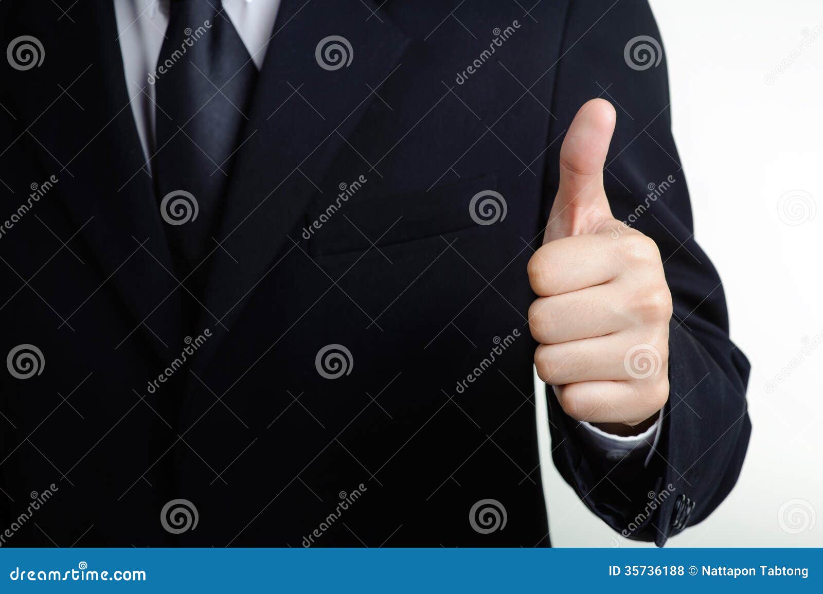 Business Man Good Hand Sucess Visit Isolated Stock Photo - Image of ...