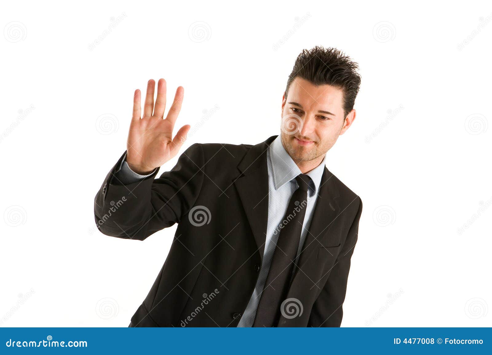 Business man greet stock photo. Image of classified, hand - 4477008