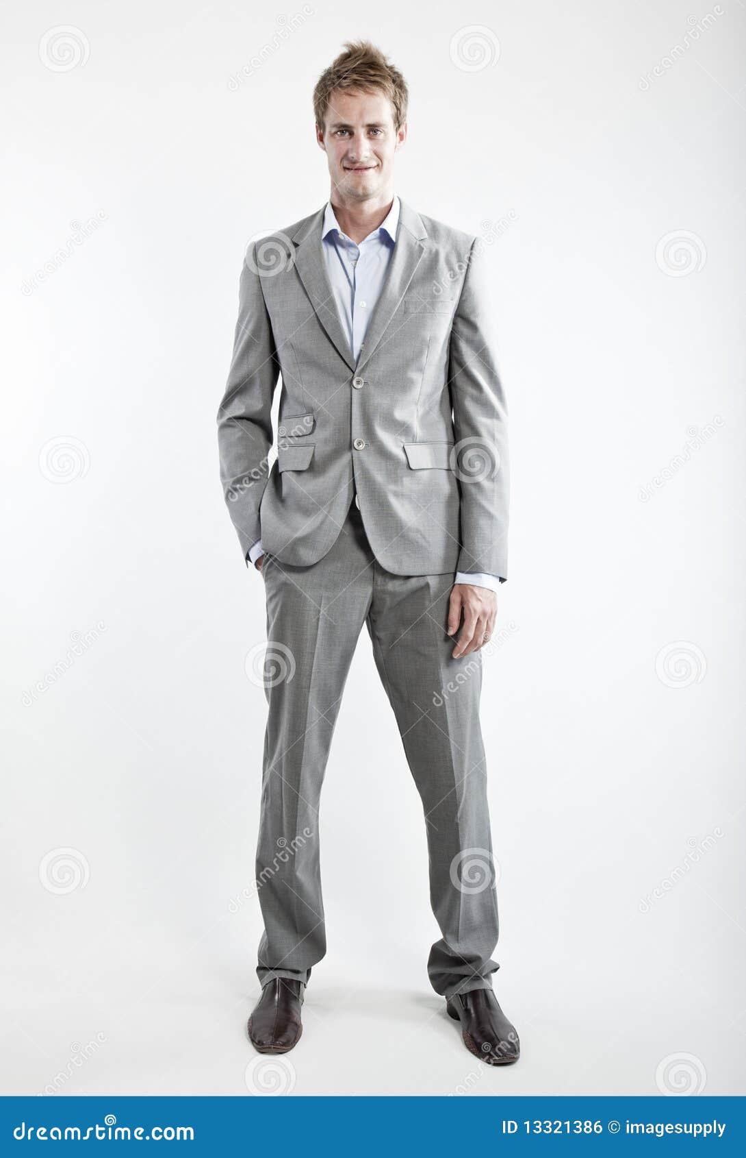 Man In Suit White Background