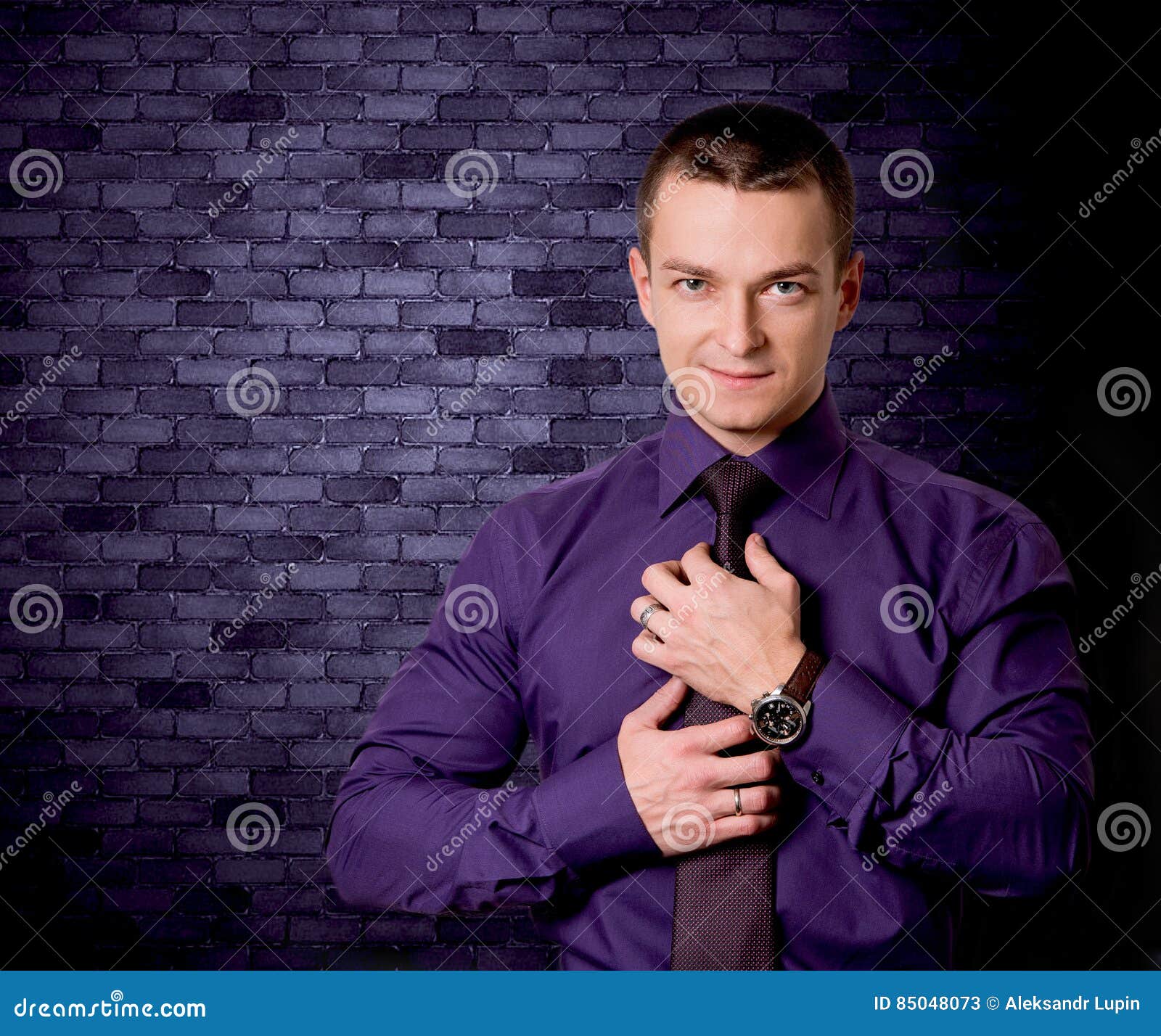 Business Man with a Grin Look Stock Image - Image of clerk, slim: 85048073