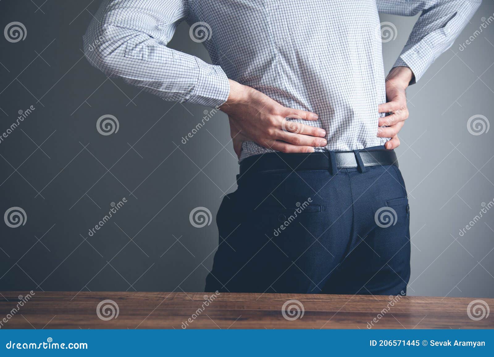 Business man hand on back stock image. Image of medicine - 206571445